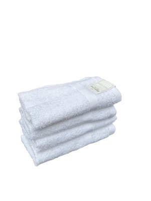 Regal 100% Cotton Face Cloth 4 Pack White