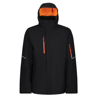 Regatta Professional Exosphere II Waterproof Coat Jacket Black/Orange - XL