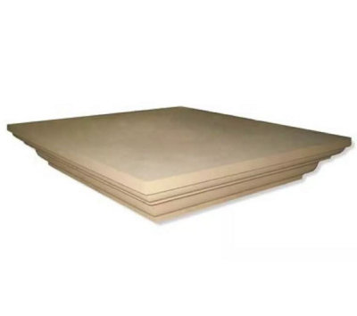 REGENCY 18 INCH CAST STONE FLAT TOP PIER CAP PACK OF 2