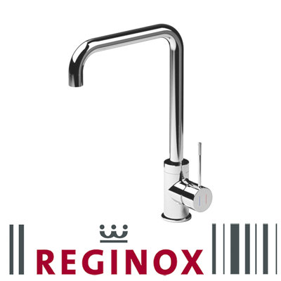 Reginox ANGEL CP Chrome Single Lever U-Shaped Monobloc Kitchen Sink ...