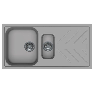 Reginox Calvi 15GR 1.5 Bowl Granite Reversible Inset Graphite Grey ...