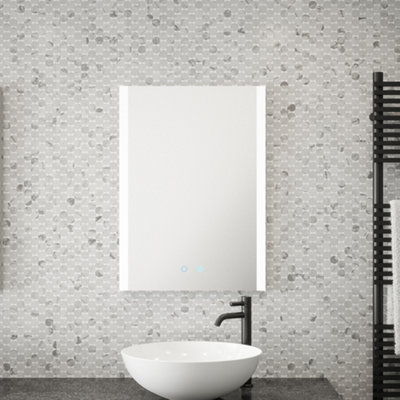 Reims Tunable LED Mirror - 500 x 700 x 41mm IP44 Rated Diffused Border ...