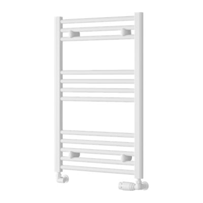 Reina Capo Flat Heated Designer Ladder Towel Rail - 800 x 500 mm - White