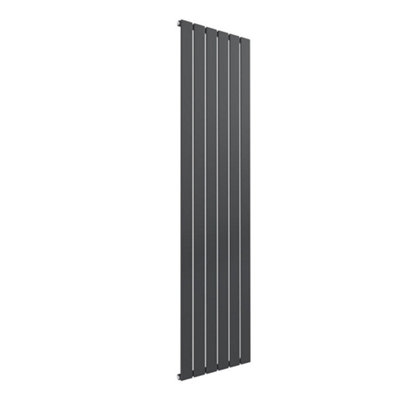 Reina Flat Single Central Heating Vertical Radiator 1600 X 292mm Anthracite