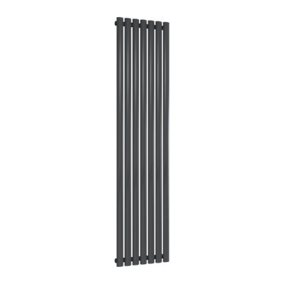 Reina Neva Vertical Single Panel Radiator - 1800 x 413mm - Anthracite