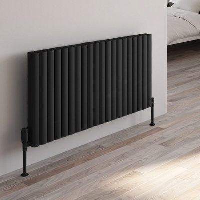 Reina Neval Double Radiator Anthracite 600x817mm | DIY at B&Q
