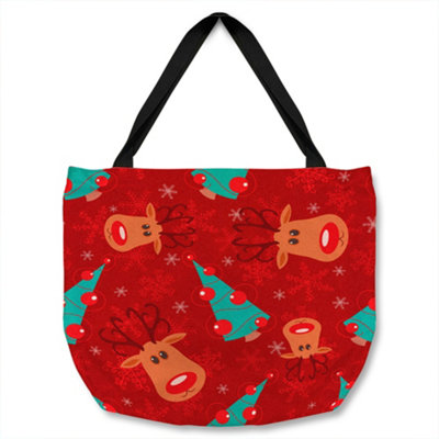 Reindeer And Tree Pattern Dining Tote bat Designer Style