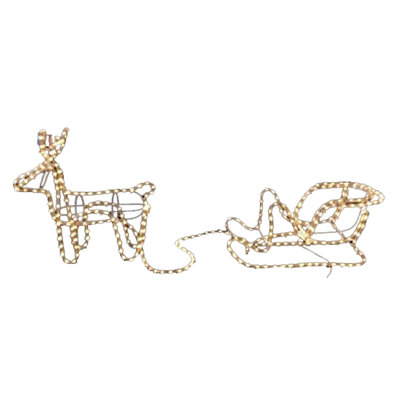 Reindeer & Sleigh Christmas Rope Light