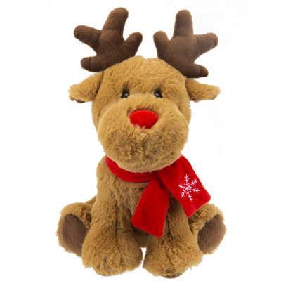 Reindeer Soft Toy in Brown, Christmas Toy, Xmas Plush, Christmas 14inch ...