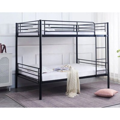 REINFORCED BEDS Anmer Quad Bunk Bed, 4ft (Small Double), Reinforced ...