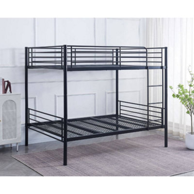 REINFORCED BEDS Anmer Quad Bunk Bed, 4ft (Small Double), Reinforced ...
