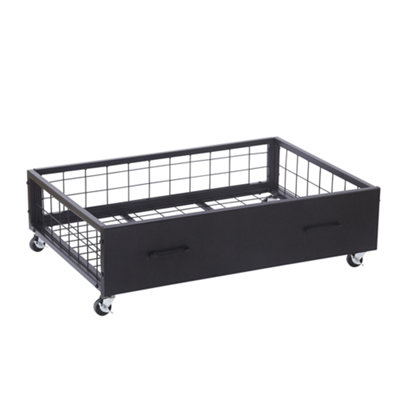 REINFORCED BEDS Metal Storage Drawers, Black, x2 Drawers per Single ...