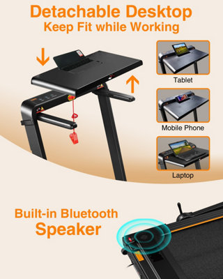 REKA Fitness Home Motorised Treadmill, Incline, FitShow APP, Walk / Run ...