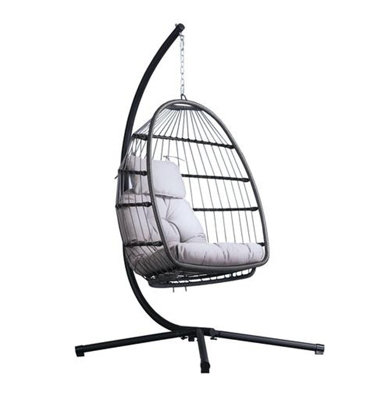 Relaxer Hanging Rattan Pod Chair
