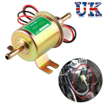 Reliable 12V Electric Low Pressure Fuel Pump - Universal Fit Petrol ...