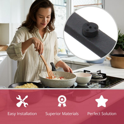 Reliapart Pan Stand Rubber Foot for Rangemaster Albertine, Elise, Soho ...