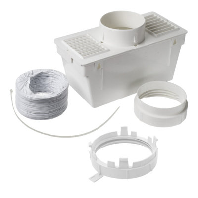 RELIAPART UNIVERSAL TUMBLE DRYER CONDENSING VENT KIT WITH RING NUT ...