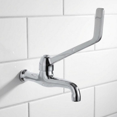 Remer Chrome Plated Brass Wall Mounted Tap Disabled Mobility Easy ...