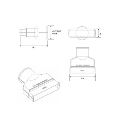 Remote Void Sleeve for Underfloor Adjustable Telescopic Vents & Air ...