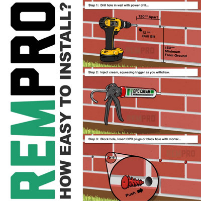 Rempro 400ml DPC Damp Proofing Course Cream
