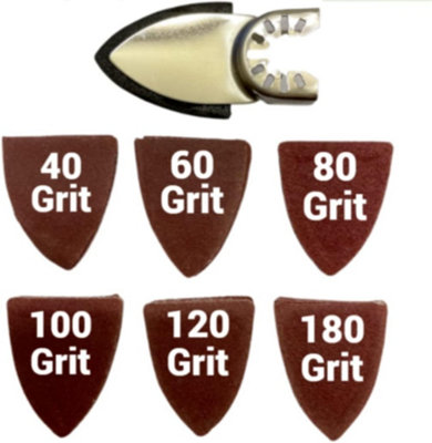 Rennie Tool 61 Piece Oscillating Multi Tool Finger Sanding Blade Set ...