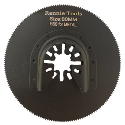 Rennie Tools 80mm Diameter Round Oscillating Multi Tool Blades For Wood ...