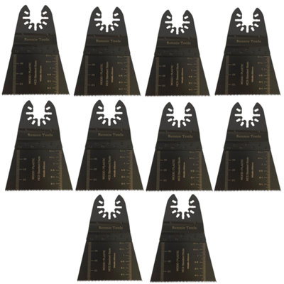 Rennie Tools Pack Of 10 65mm Wide Tapered Oscillating Multi Tool Blades ...