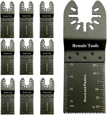 Rennie Tools Pack Of 10 x 35mm Oscillating Multi Tool Blades Set ...