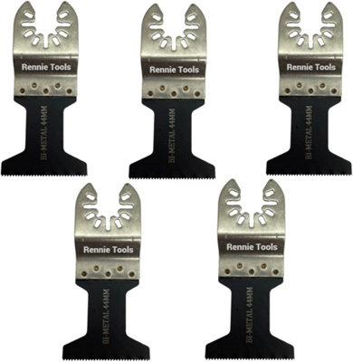 Rennie Tools Pack Of 5 x 44mm Wide Bi-Metal Oscillating Multi Tool ...