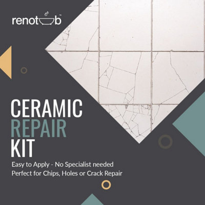 Renotub Repair Filler Kit White For Ceramic Porcelain Bath, Sink, Tub ...