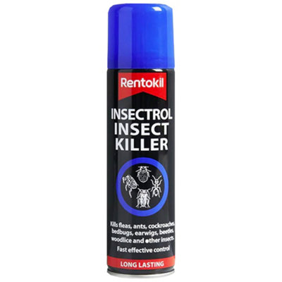 Rentokil Insectrol Insect Killer Spray for Crawling Insects (Fleas Ants ...