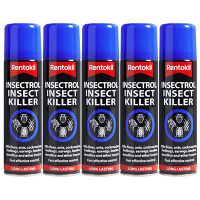 Rentokil Insectrol Insect Killer Spray for Crawling Insects (Fleas Ants ...