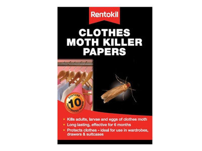 Rentokil Moth Control Papers - 20 Pack for Ultimate Clothing Protection