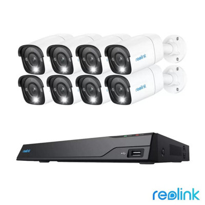 Reolink 12MP 4K+ UHD PoE Security Camera System, 16CH NVR with 8x AI ...