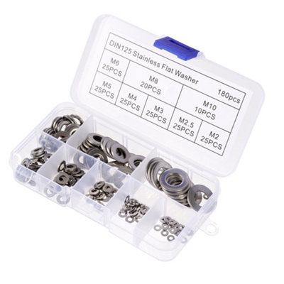 REPAIR PENNY WASHERS STAINLESS STEEL FLAT WASHERS SET WITH STORAGE BOX ...