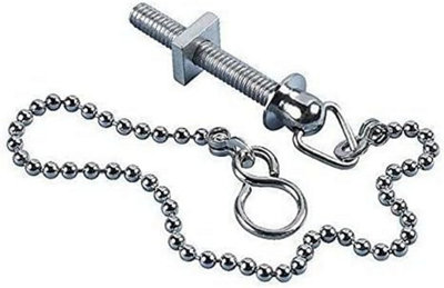 Replacement Chrome Sink Basin Bath Ball Plug Chain & Stay 18inch with S ...
