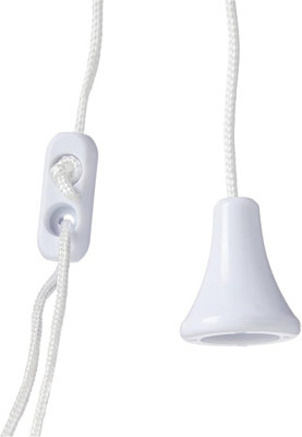 Replacement Cord Pull for Ceiling Switch White 150 cm Bathroom Light ...