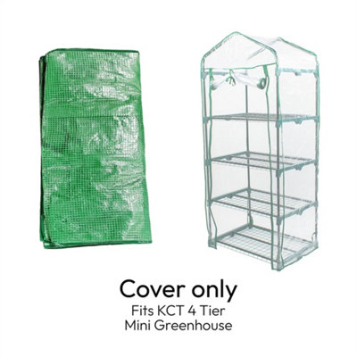 REPLACEMENT MINI GARDEN GREENHOUSE COVER SPARE PROTECTIVE GREEN PLASTIC ...