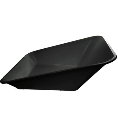 Replacement Wheelbarrow Body Tray - Universal Barrow Pan - 85L - Black