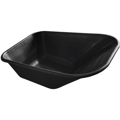 Replacement Wheelbarrow Tray Body - Plastic Pan - 110L - Black | DIY at B&Q
