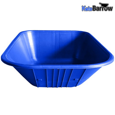 Replacement Wheelbarrow Tray Body Plastic Pan 110L Blue