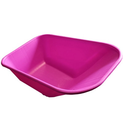 Replacement Wheelbarrow Tray Body - Plastic Pan - 110L - Pink | DIY at B&Q