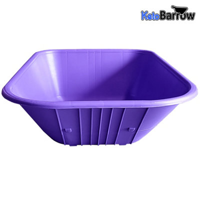 Replacement Wheelbarrow Tray Body - Plastic Pan - 110L - Purple