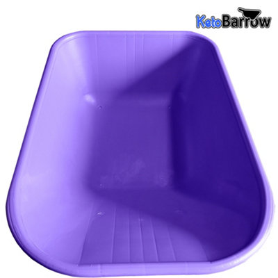 Replacement Wheelbarrow Tray Body - Plastic Pan - 110L - Purple