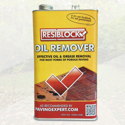 Resiblock Oil Stain Remover - 5L (Removes Grease & Oil from Stone ...