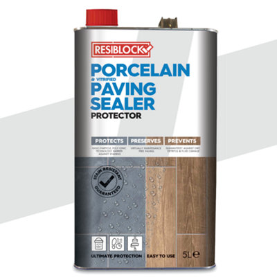Resiblock Porcelain Paving Sealer - 5L - Porcelain & Vitrified Paving