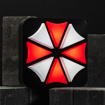 Resident Evil Umbrella Corporation 3D Desk Lamp / Wall Light | DIY at B&Q