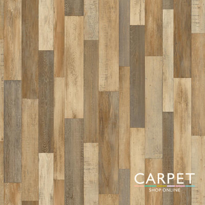 Resilia Floors Cuban Oak Brown Effect Vinyl Floor 2.5m x 3m