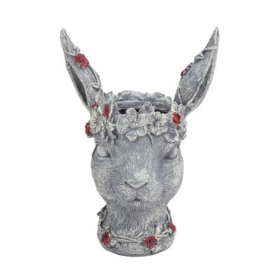 Resin Animal Bunny Rabbit Statue Hare Figurine Ornament 370 mm
