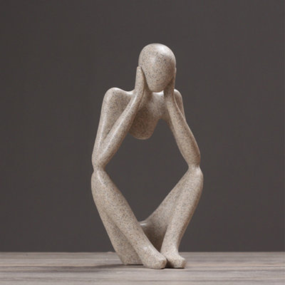 thinking figure statue